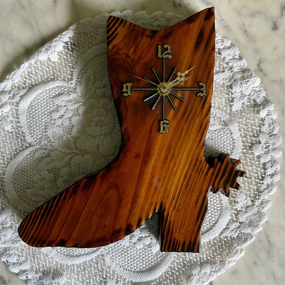 Wall Decor | Retrovintage Solid Wood Hand Carved Cowboy Boot Wspur ...